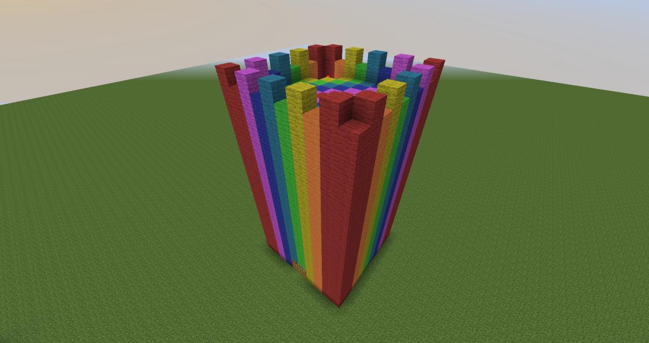 Rainbow Tower Minecraft Map