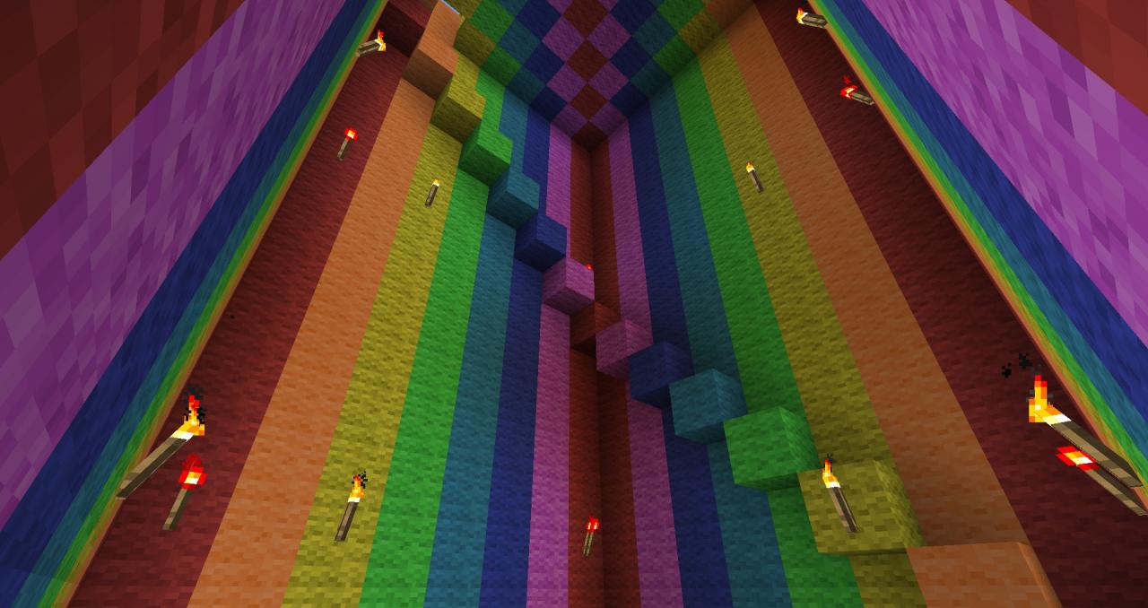 Rainbow Tower Minecraft Map
