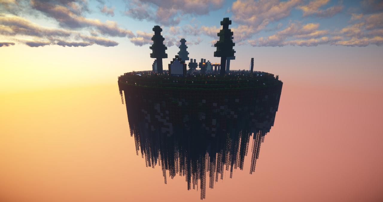 Hub Spawn | Free Download | 4 Portals | Floating Island Minecraft Map