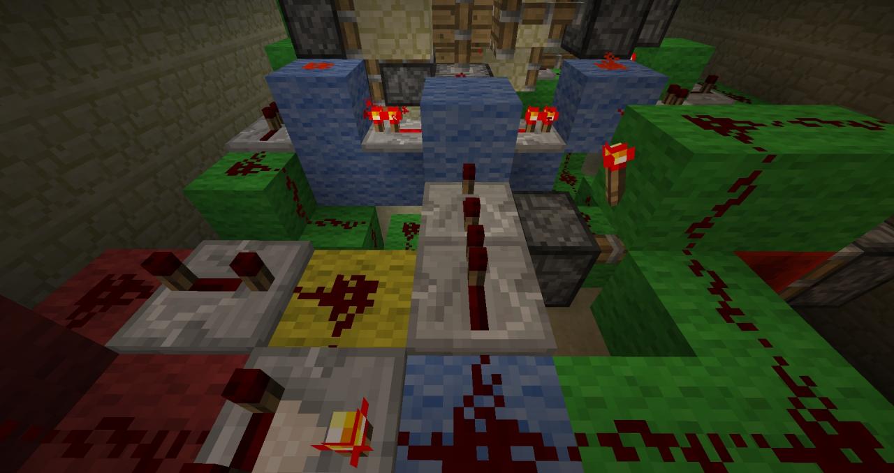 Hidden Floor Piston Staircase v2.1 Minecraft Map