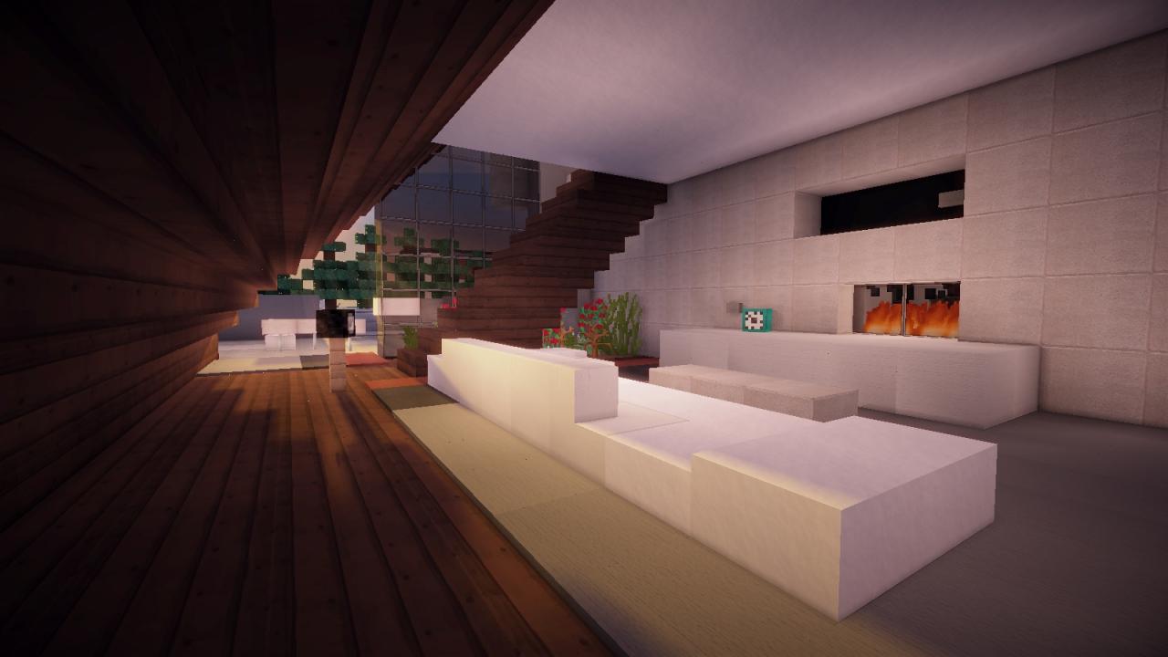 Fly Modern A-frame type house. my 1st POP REEL Minecraft Map