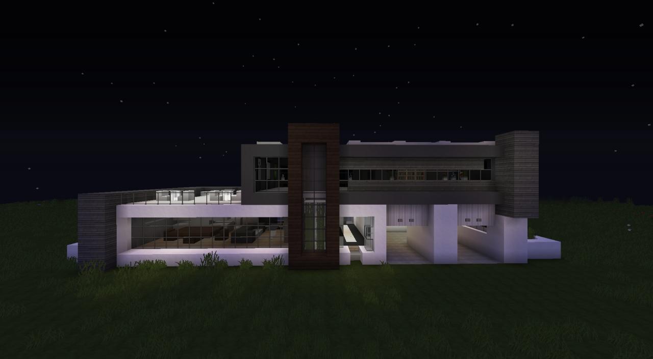 Mirrored-a one person modern home Minecraft Map