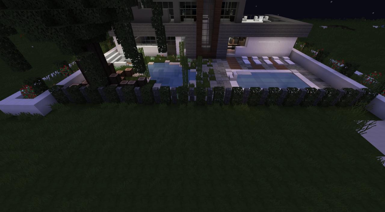 Mirrored-a one person modern home Minecraft Map