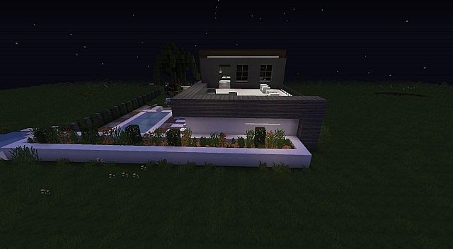 Mirrored-a one person modern home Minecraft Map