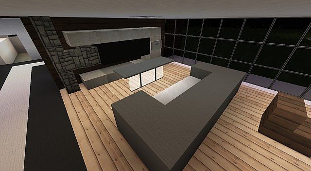 Mirrored-a one person modern home Minecraft Map