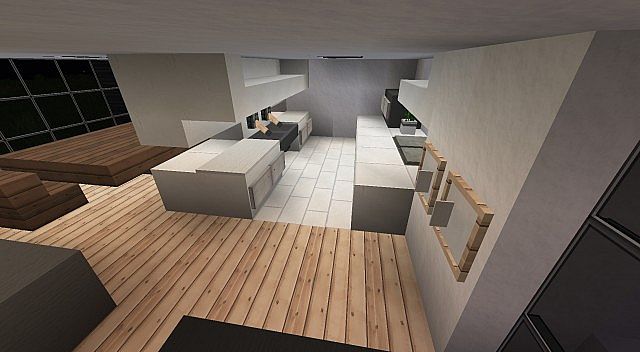 Mirrored-a one person modern home Minecraft Map