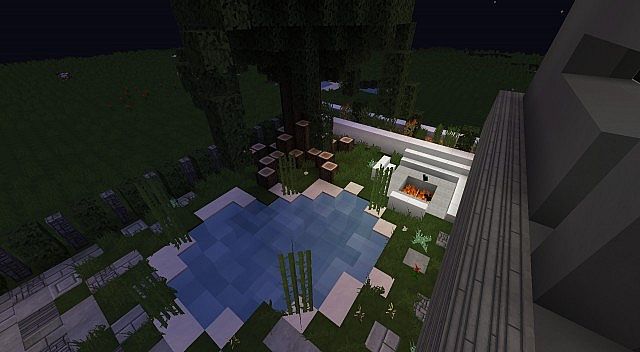 Mirrored-a one person modern home Minecraft Map