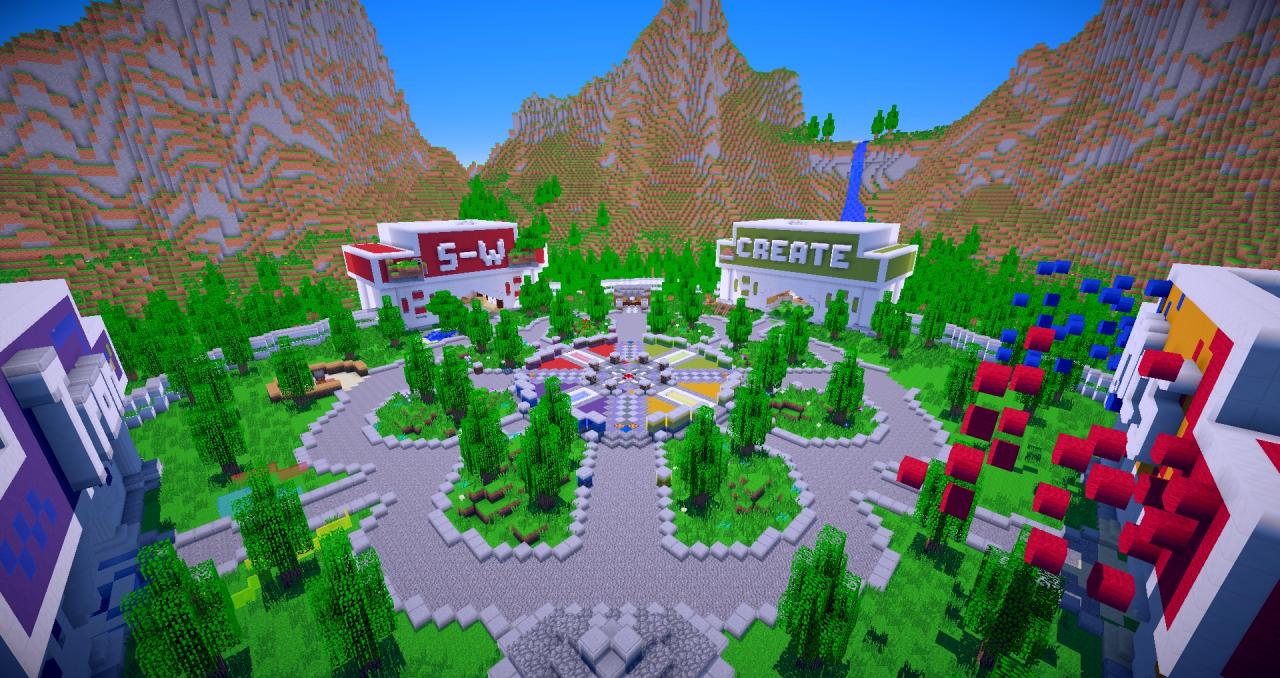 NodeMc Minigames PvP | SkyWars Creative TRON (Custom minigame) and more ...
