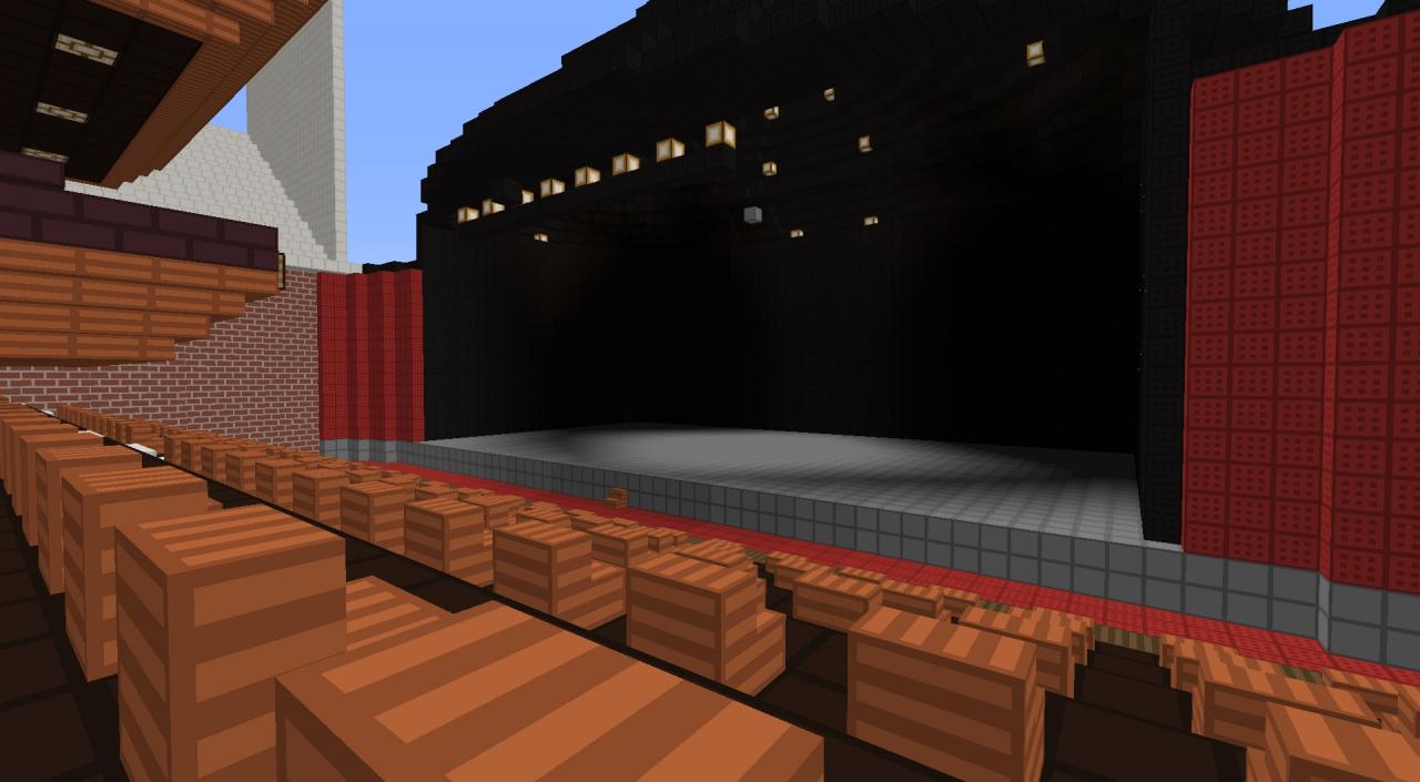 Theater in minecraft! UPDATED v4! Minecraft Map