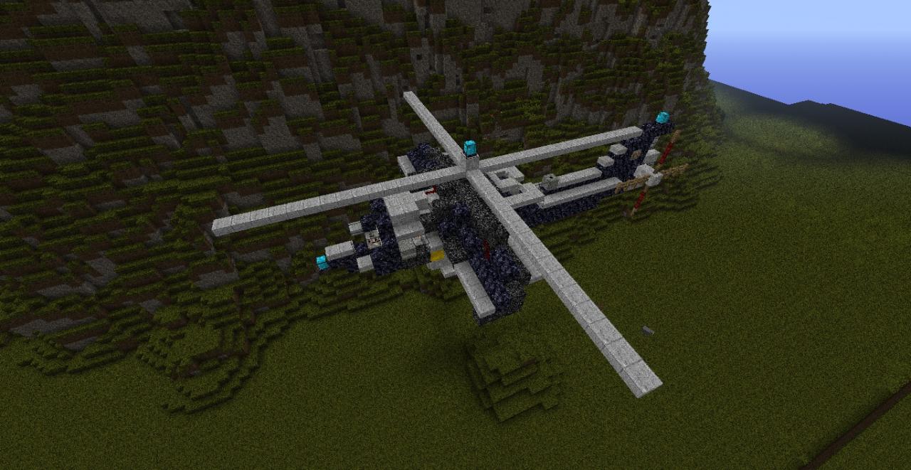 UH-60 BlackHawk Helicopter [ with schematic ] Minecraft Map