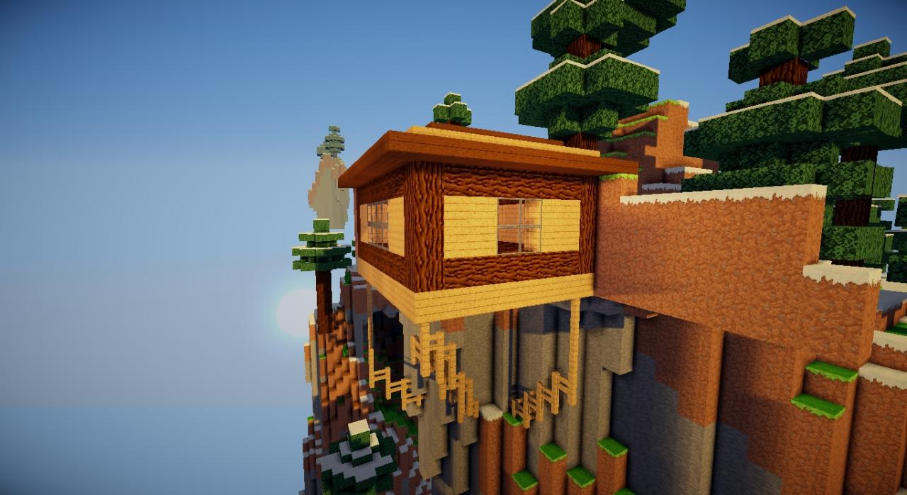 Beautiful Mountainside House Minecraft Map