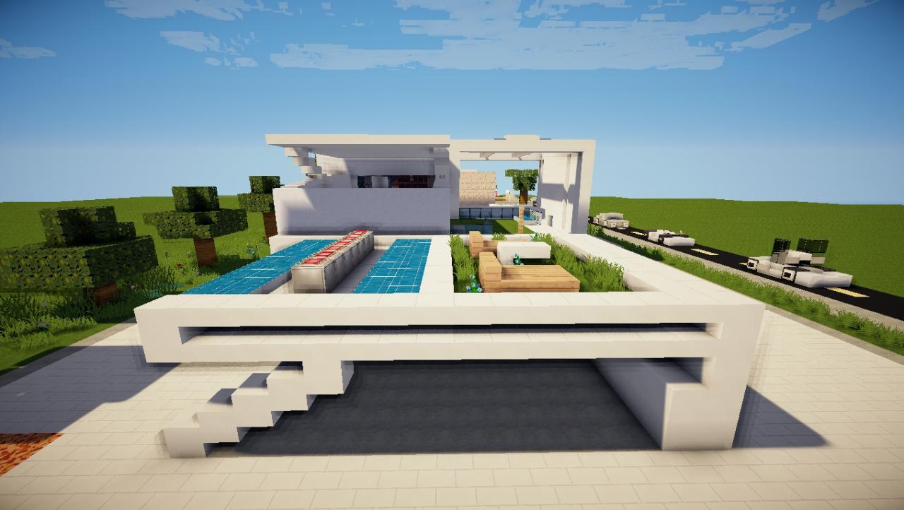 Minecraft sleek house part 2 Minecraft Map
