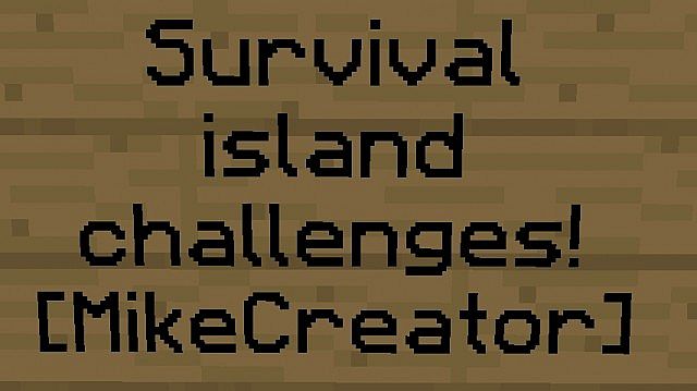 Survival island Challenges Minecraft Map