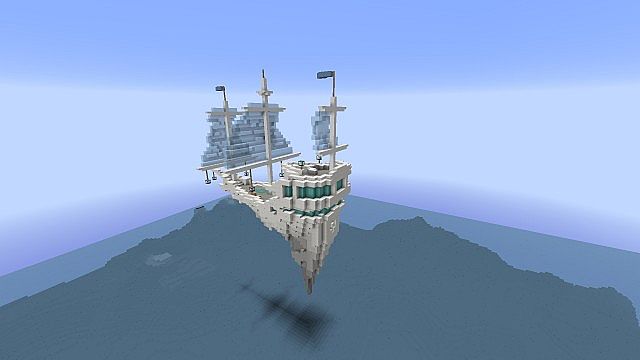 Small Futuristic Ship (VOC Inspired) Minecraft Map