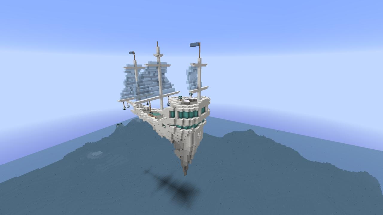 Small Futuristic Ship (VOC Inspired) Minecraft Map