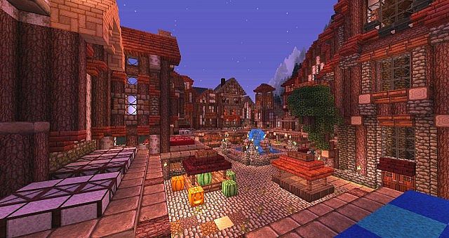 Medieval City Square Minecraft Map