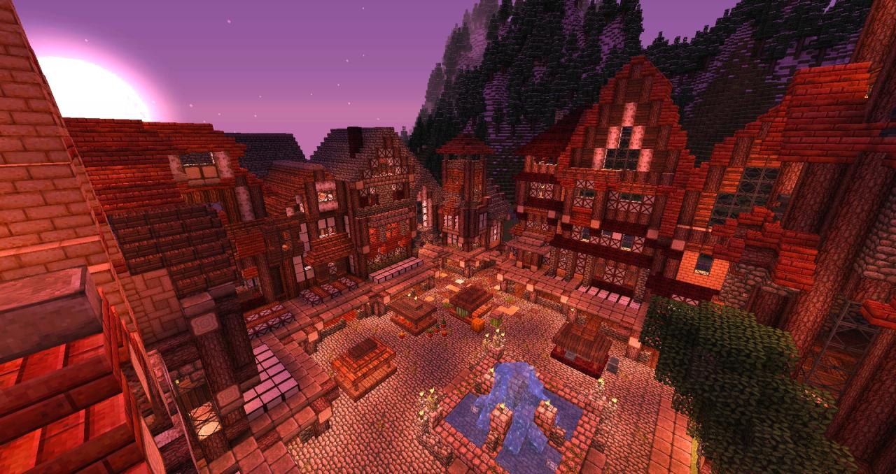 Medieval City Square Minecraft Map