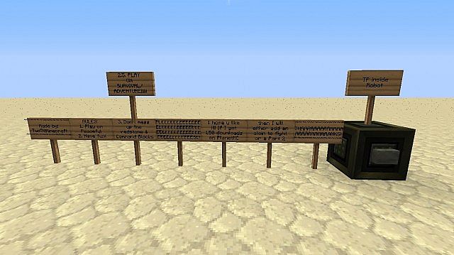 GIANT ROBOT!!! ACTUAL FLARES AND GUNS!!! Minecraft Map