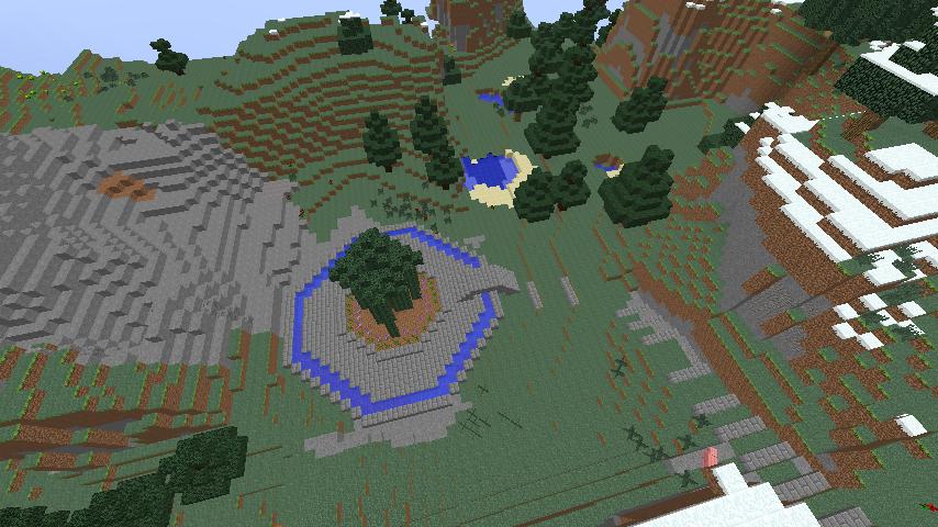 cliff side castle Minecraft Map