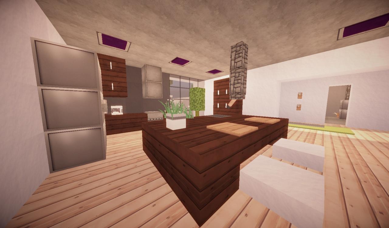 With Light | Modern House Minecraft Map