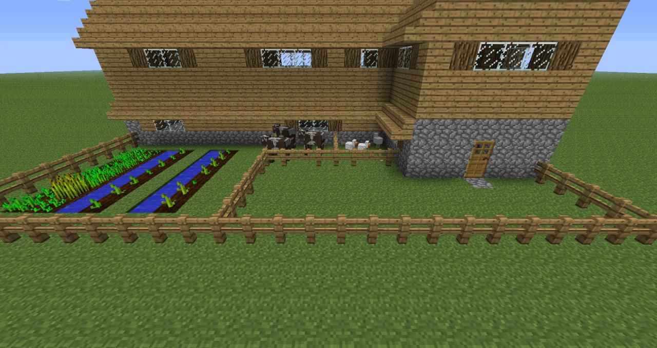 Big house with farm Minecraft Map