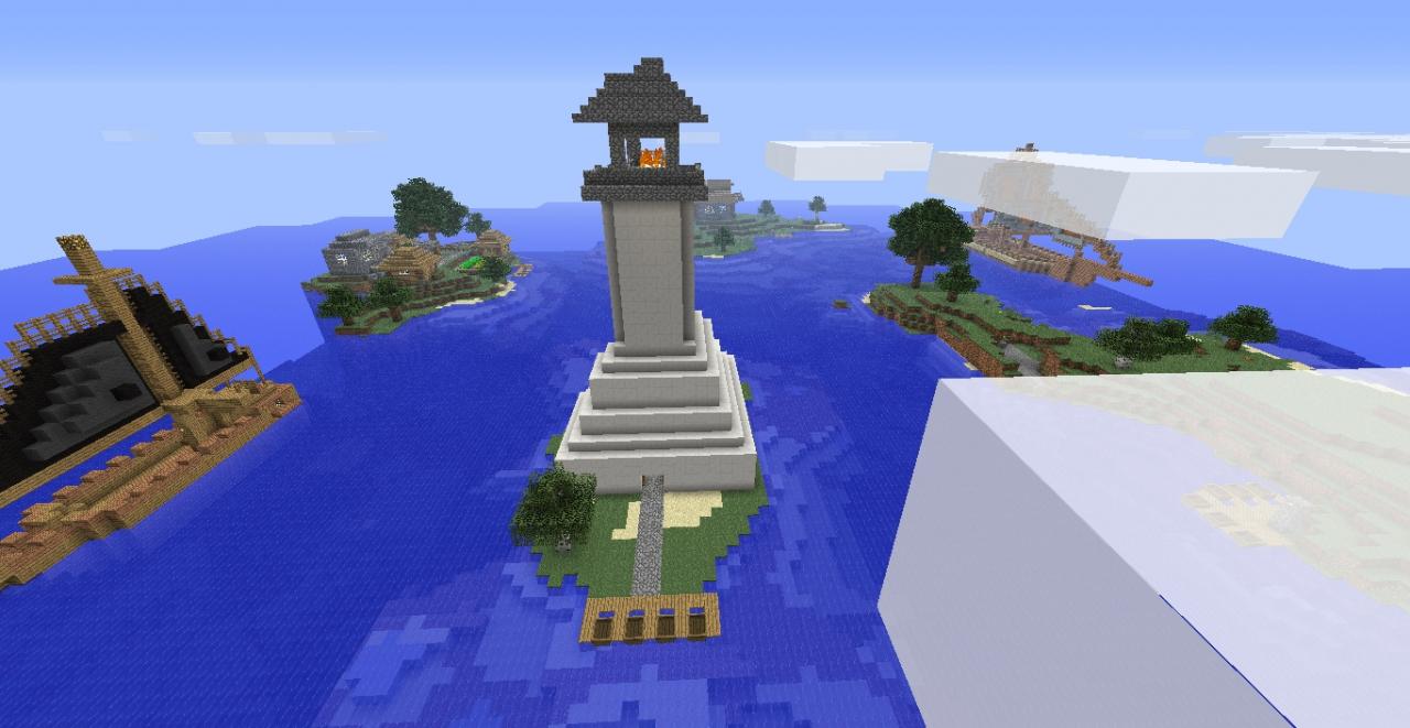 Small Archipelago ( island chain ) [ with schematic ] Minecraft Map