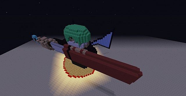 Demon samuari Statue Minecraft Map