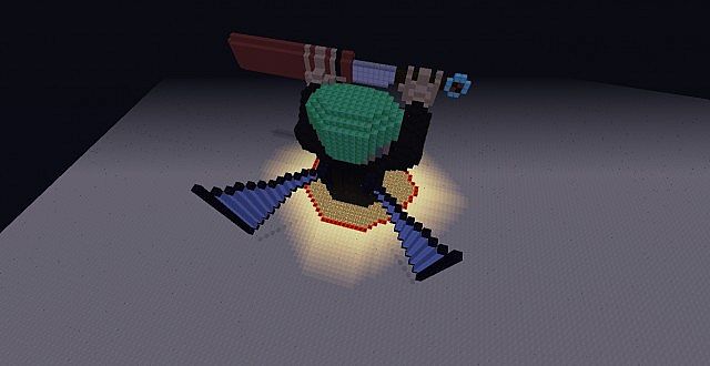 Demon samuari Statue Minecraft Map