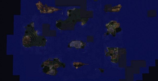 Small Archipelago ( island chain ) [ with schematic ] Minecraft Map