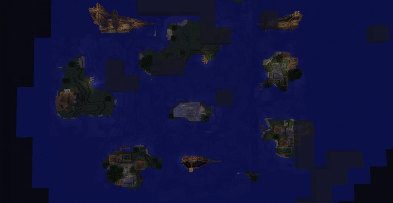 Small Archipelago ( island chain ) [ with schematic ] Minecraft Map