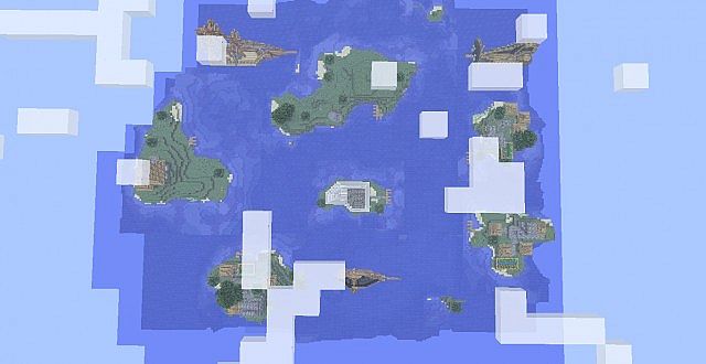 Small Archipelago ( island chain ) [ with schematic ] Minecraft Map