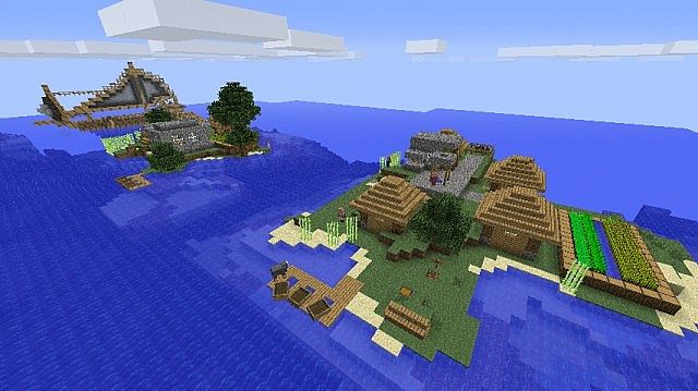 Small Archipelago ( island chain ) [ with schematic ] Minecraft Map