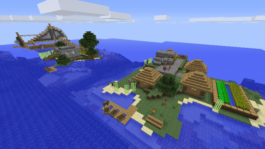 Small Archipelago ( island chain ) [ with schematic ] Minecraft Map