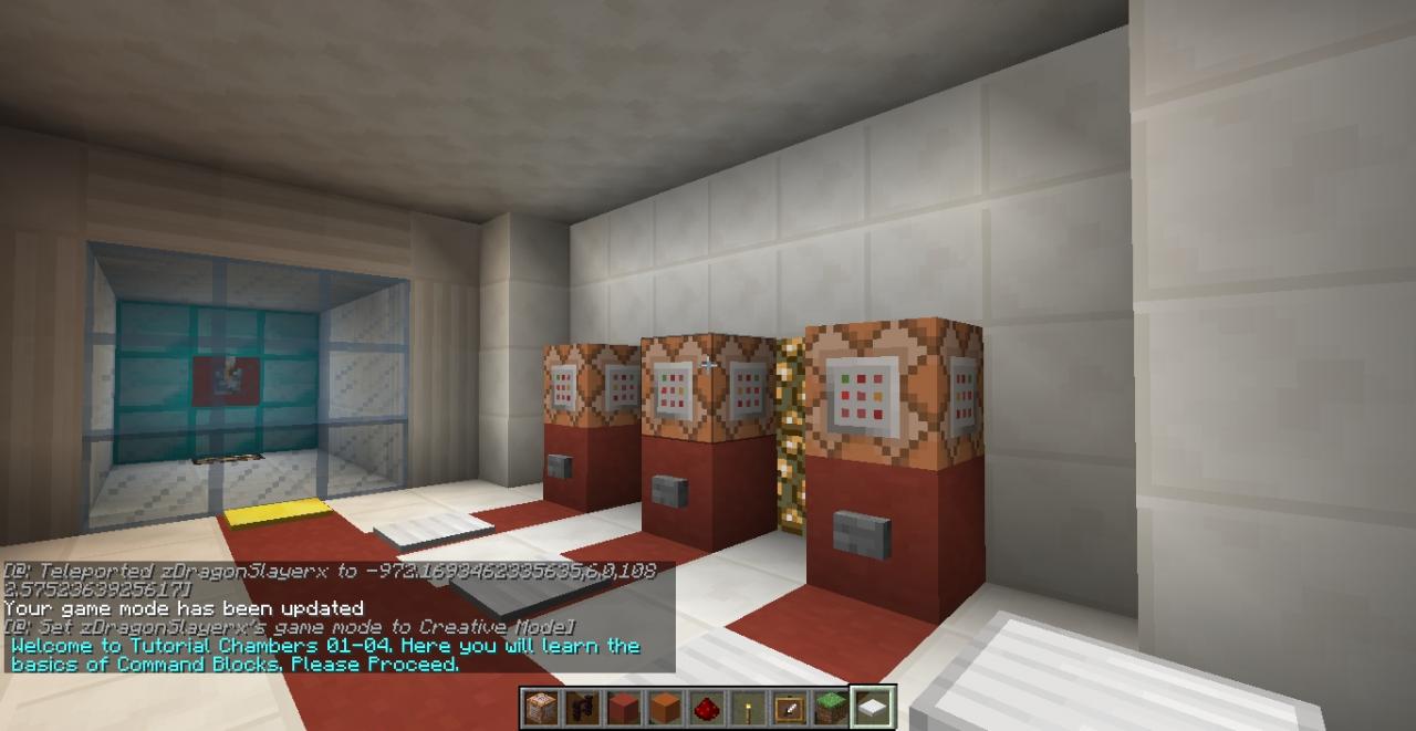 Aperture Command Block Facility [command Block Tutorial Adventure] Minecraft Map