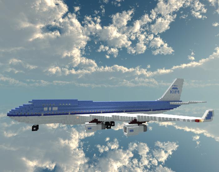 Boeing 747-400 KLM airlines Minecraft Project