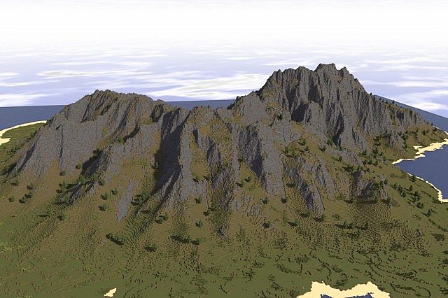 [Realistic custom terrain] Islands Minecraft Map