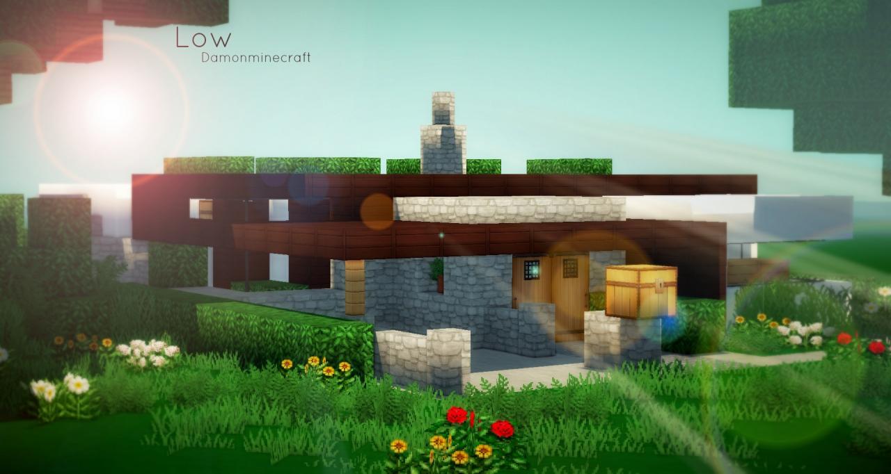 Low - Modern home [PopReel] Minecraft Map