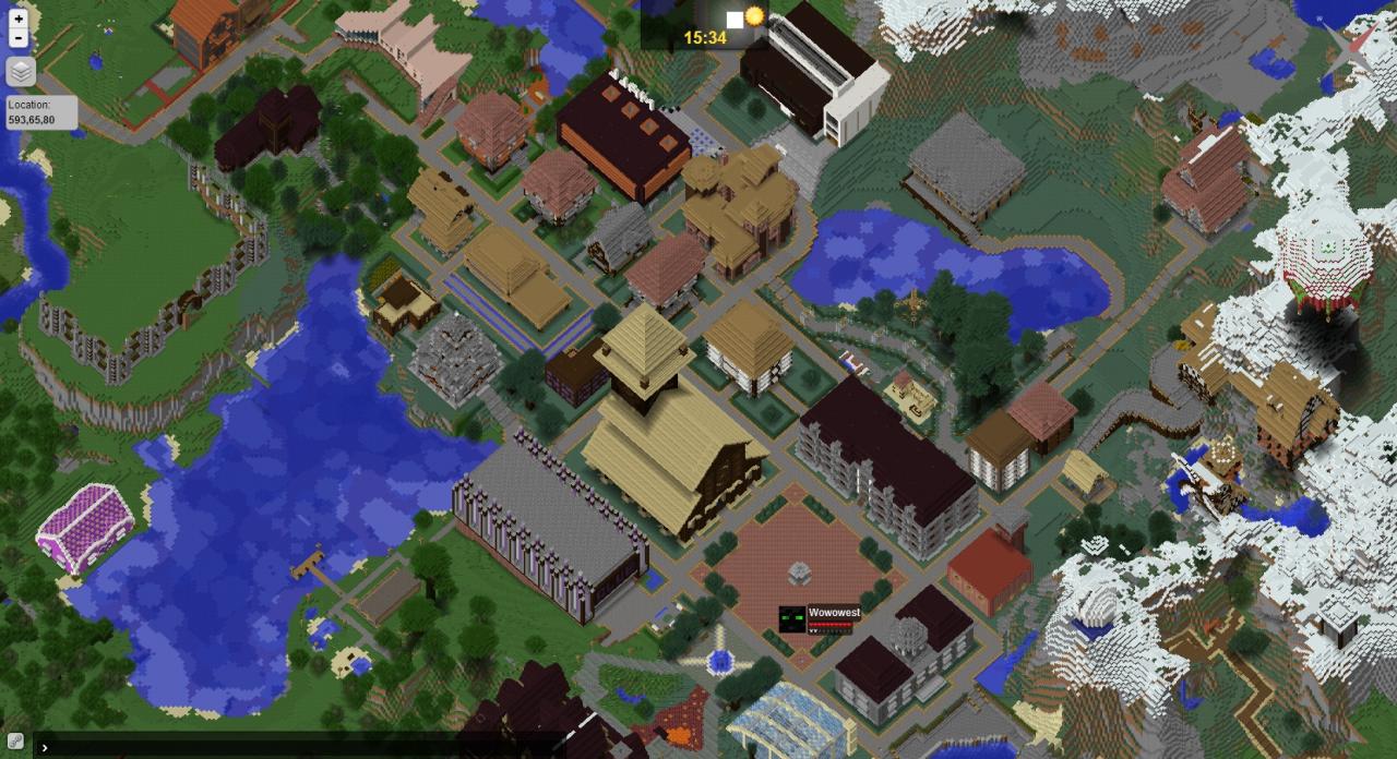 City of different styles Minecraft Map