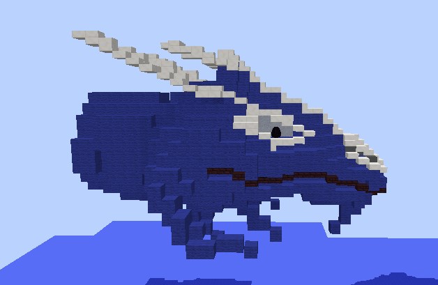 Dragon head Minecraft Map
