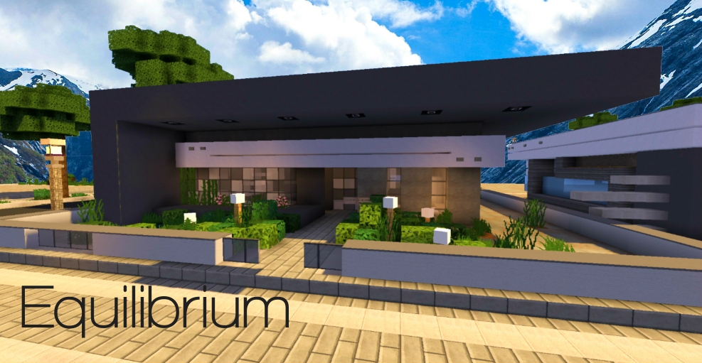 Equilibrium | a modern concept home | pop reel Minecraft Map