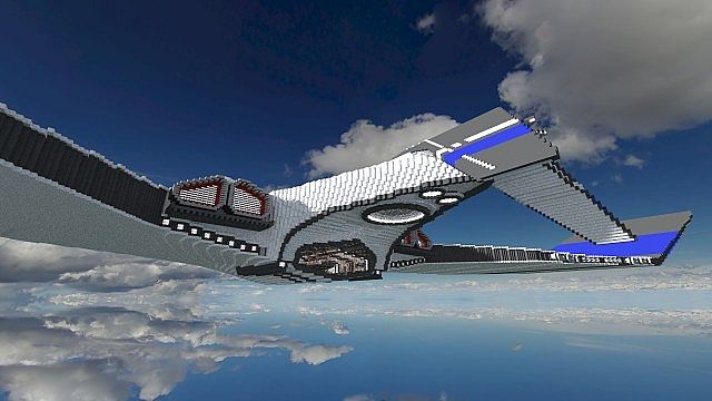 Edinburgh-class Starship w/ holographic textures Minecraft Map