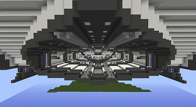Edinburgh-class Starship w/ holographic textures Minecraft Map