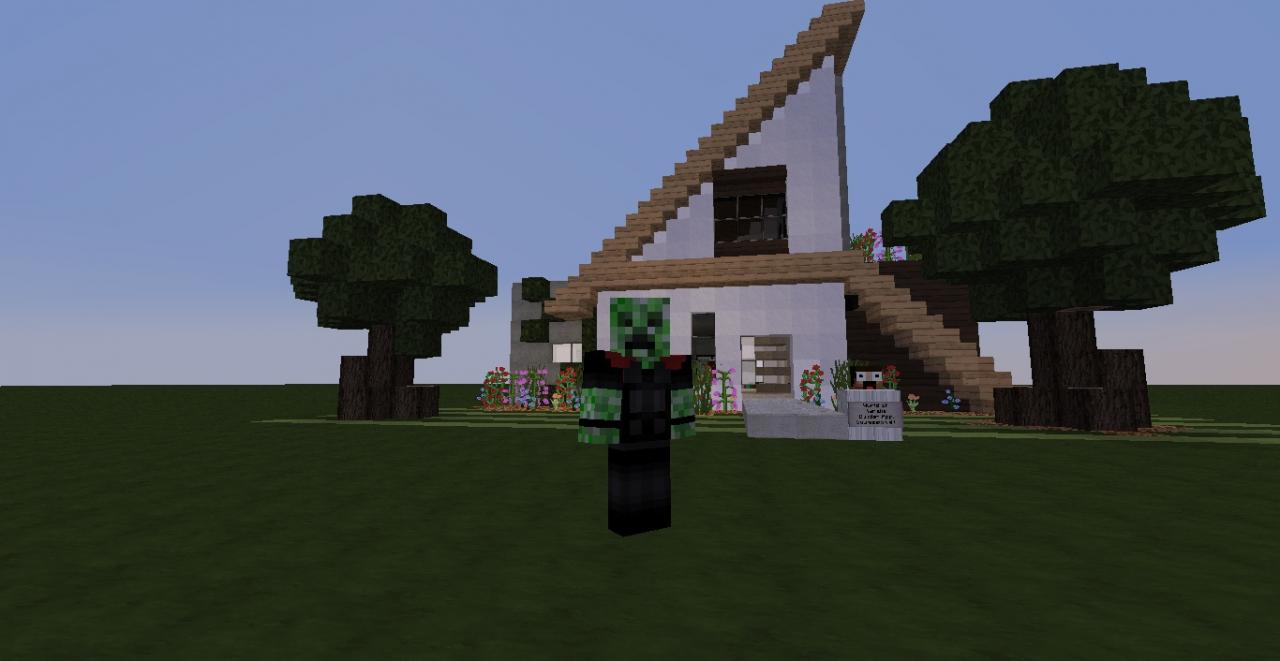 Modern A-Frame House Minecraft Map
