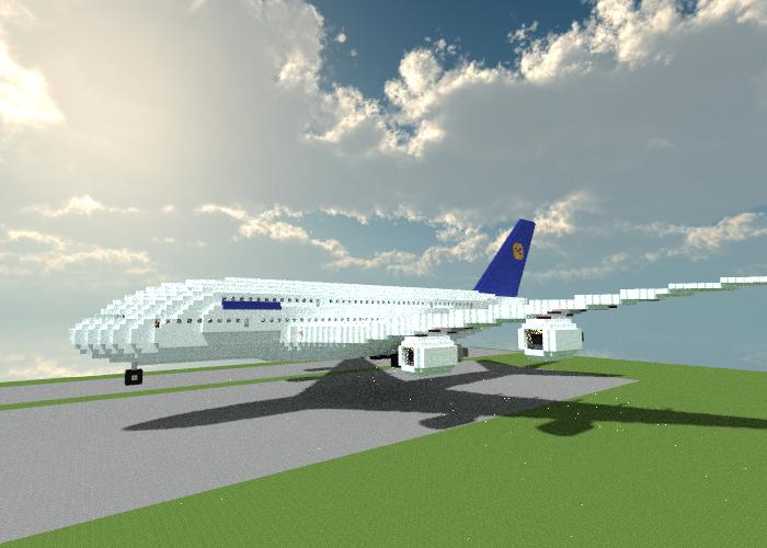 Airbus a380 - Lufthansa Minecraft Project