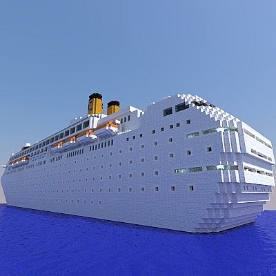 Costa Classica 1:1 Scale Cruise Ship {Download} By: MCR4809 Minecraft Map