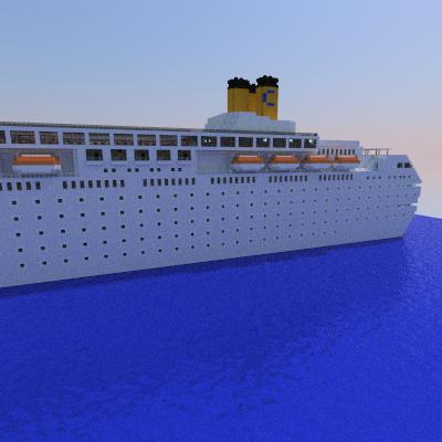 Costa Classica 1:1 Scale Cruise Ship {Download} By: MCR4809 Minecraft Map