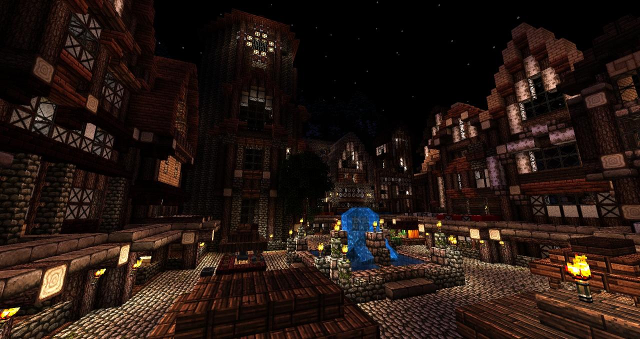 Medieval City Square Minecraft Map