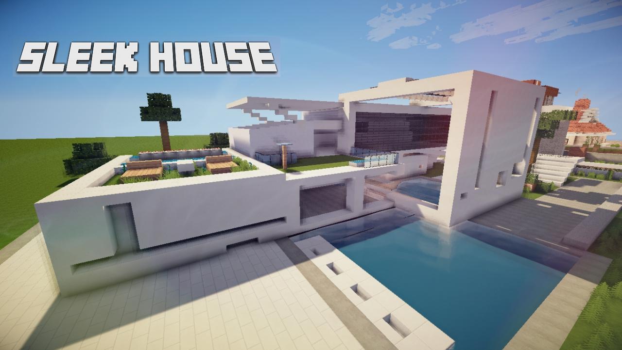 Minecraft sleek house part 2 Minecraft Map