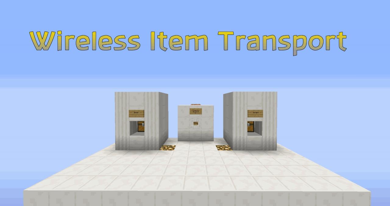 Wireless Item Transport(Command Block) Minecraft Map