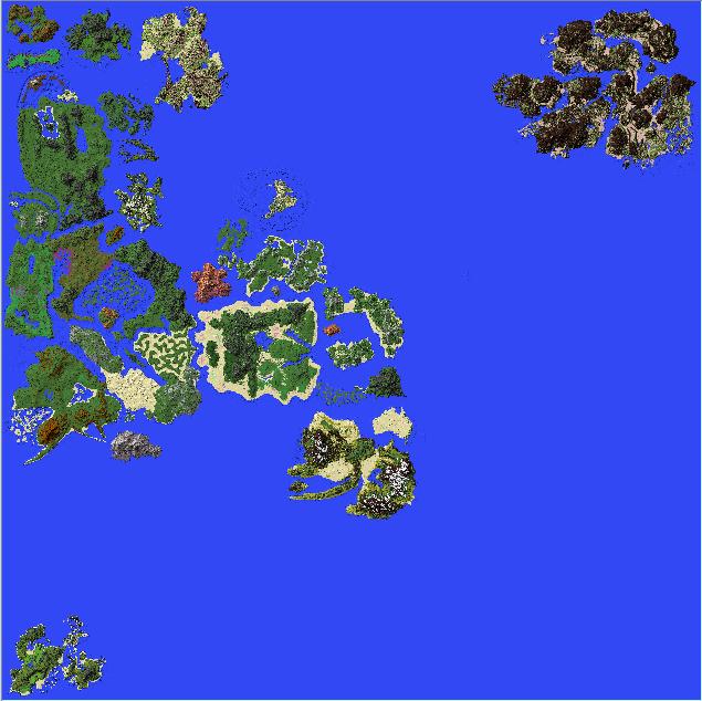 Eminent islands 2 (10000x10000 blocks custom map) [WIP] [On hold ...